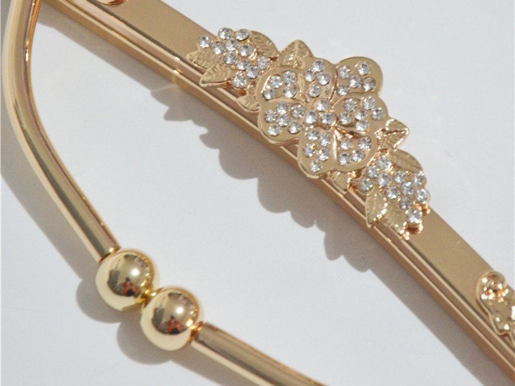 Retro Light Gold Purse Frame Large Handle Wallet Frame With - Etsy