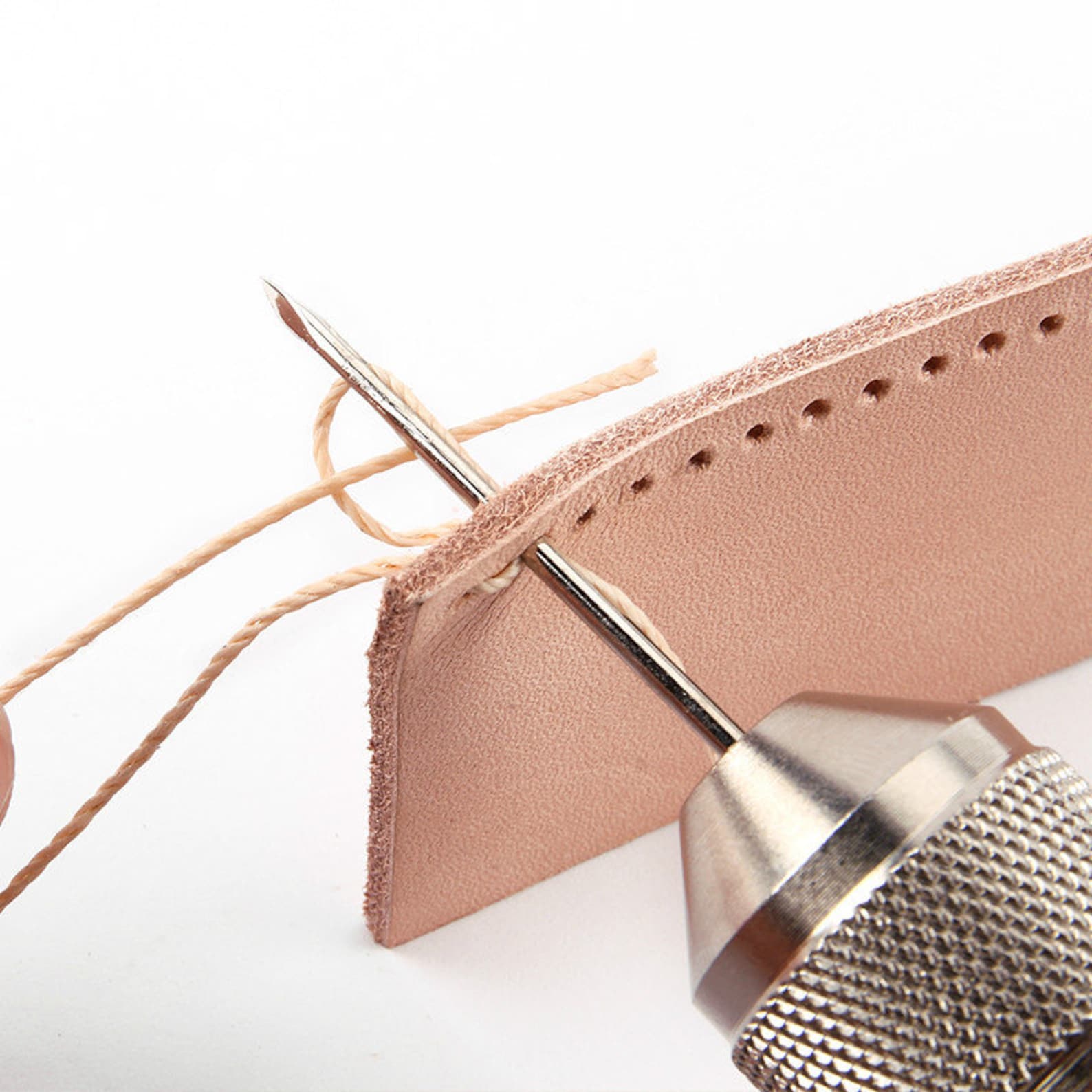 Stitching Awl Sewing Leather Wood Handle and 2 Needles Set | Etsy