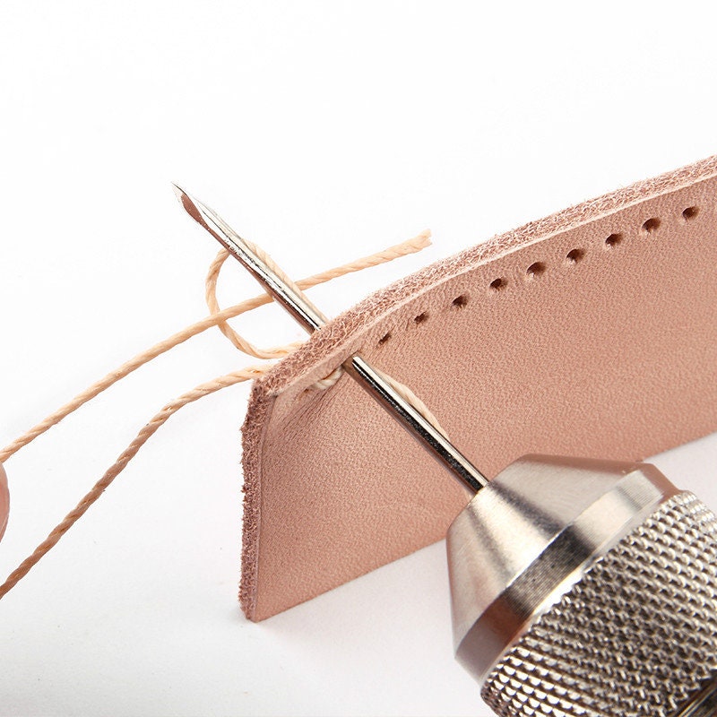 Stitching Awl Sewing Leather Wood Handle And 2 Needles Set | Etsy