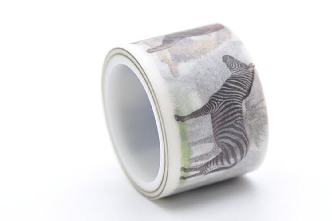 Retro Wide Washi Tape Zebra Tiger Lion Washi Tape 30mm X 5 Meters Roll ...