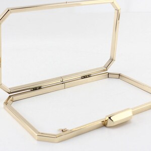 Box Purse Frame Kisslock Clutch Bag Glue-in Style 20.5cm X 12cm ( 7"x5 ...