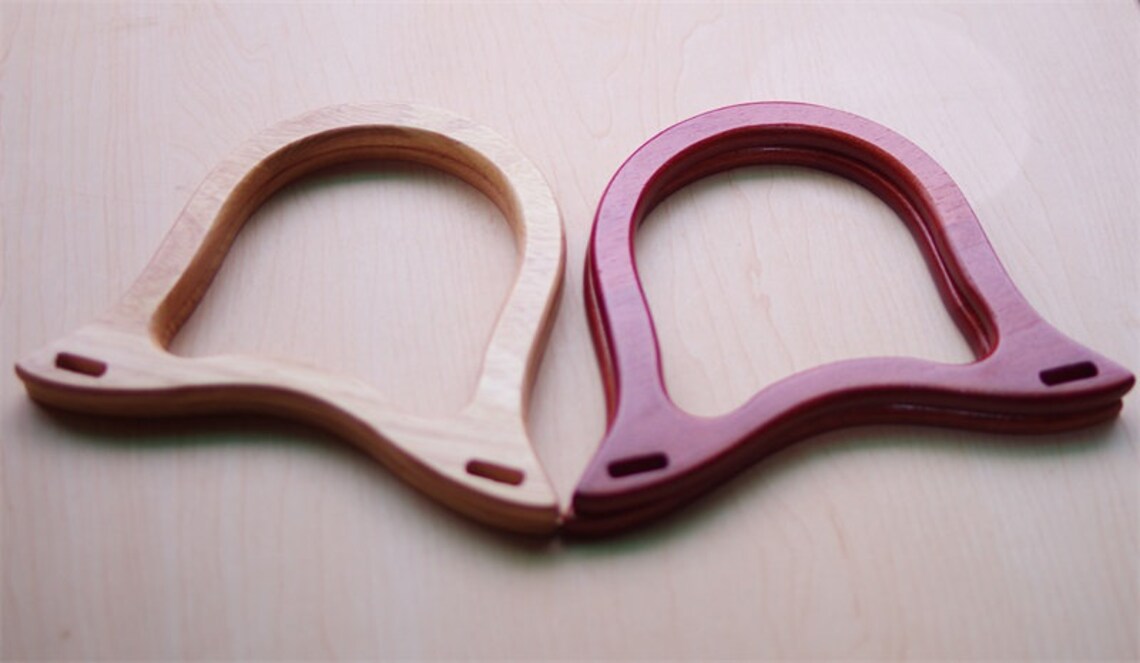 17.5cm X 13.5cm A Pair of Wood Handle Handcraft Material for | Etsy