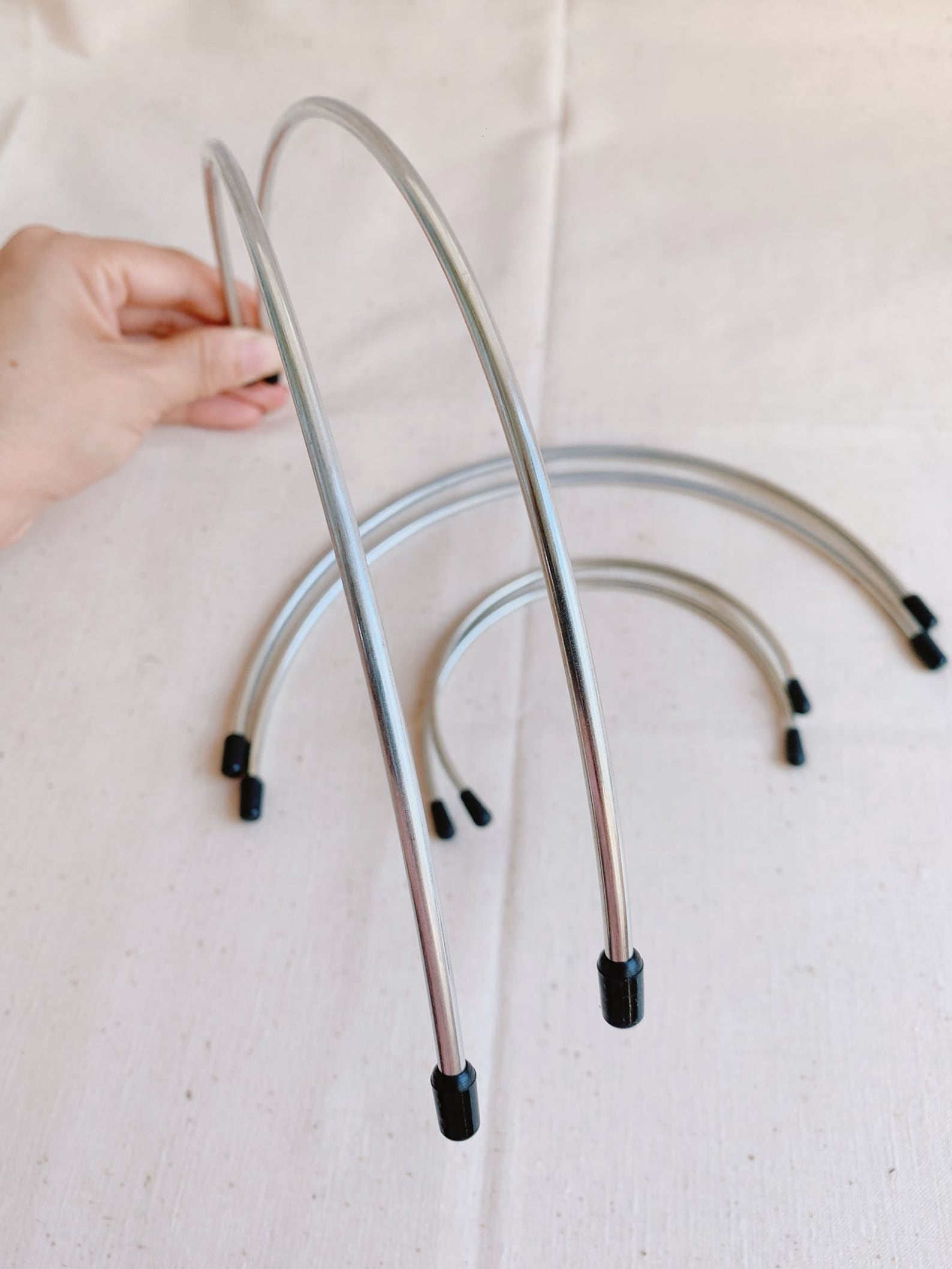 One Pair Internal Purse Frame Half-round Internal Wire Frames Width ...