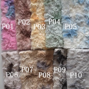 Teddy Bears Material Colorful Fabric Soft Fabric for Toy Stuffed Animal ...