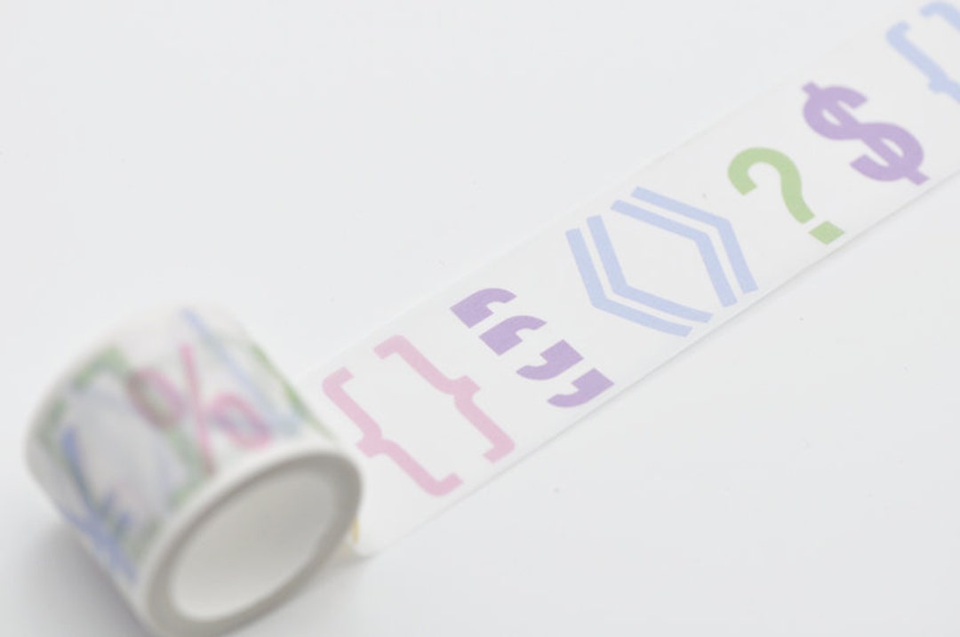 Handwriting Symbol Washi Tape Scrapbooking 30mm Wide X 5M Long No.12006 ...