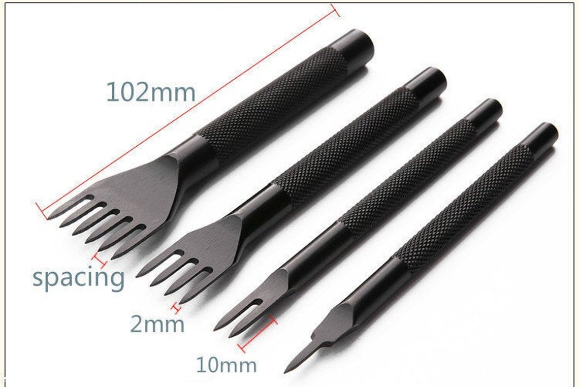 3mm/4mm/5mm/6mm Leather Stitching Prong Chisel 1/2/4/6 Prongs - Etsy