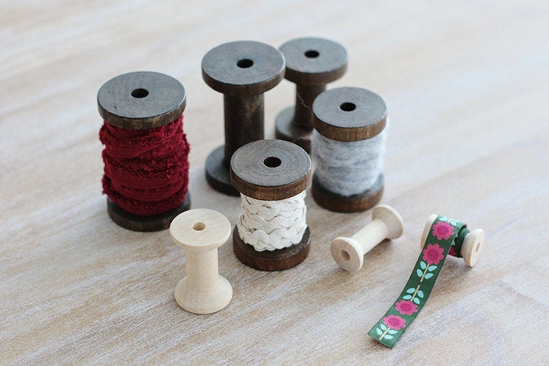 Wood Spool for Handcraft Pick Size/color - Etsy