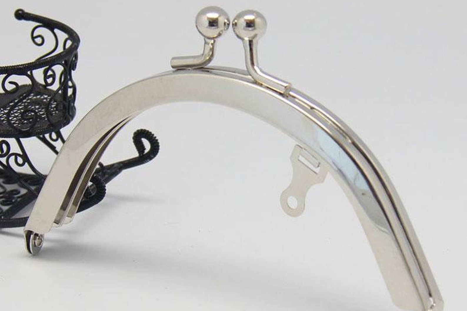 Retro Silver Purse Frame Handle Purse Frame 10.5cm 4 | Etsy