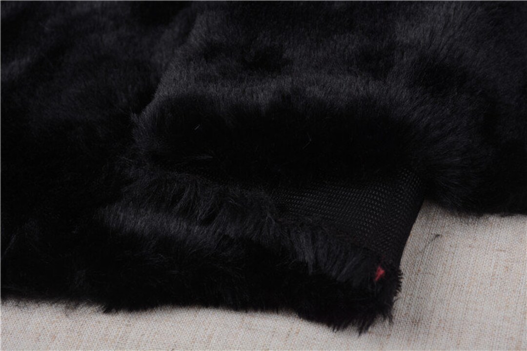 170cm X 48cm Black Fabric Teddy Bears Fur for Teddy Bear Making ( 66 ...