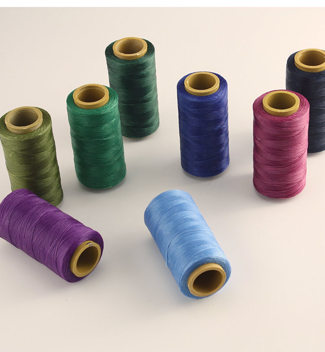 150D (0.8mm) Flat Waxed Polyester Thread 1mm Width for Leather Craft ...