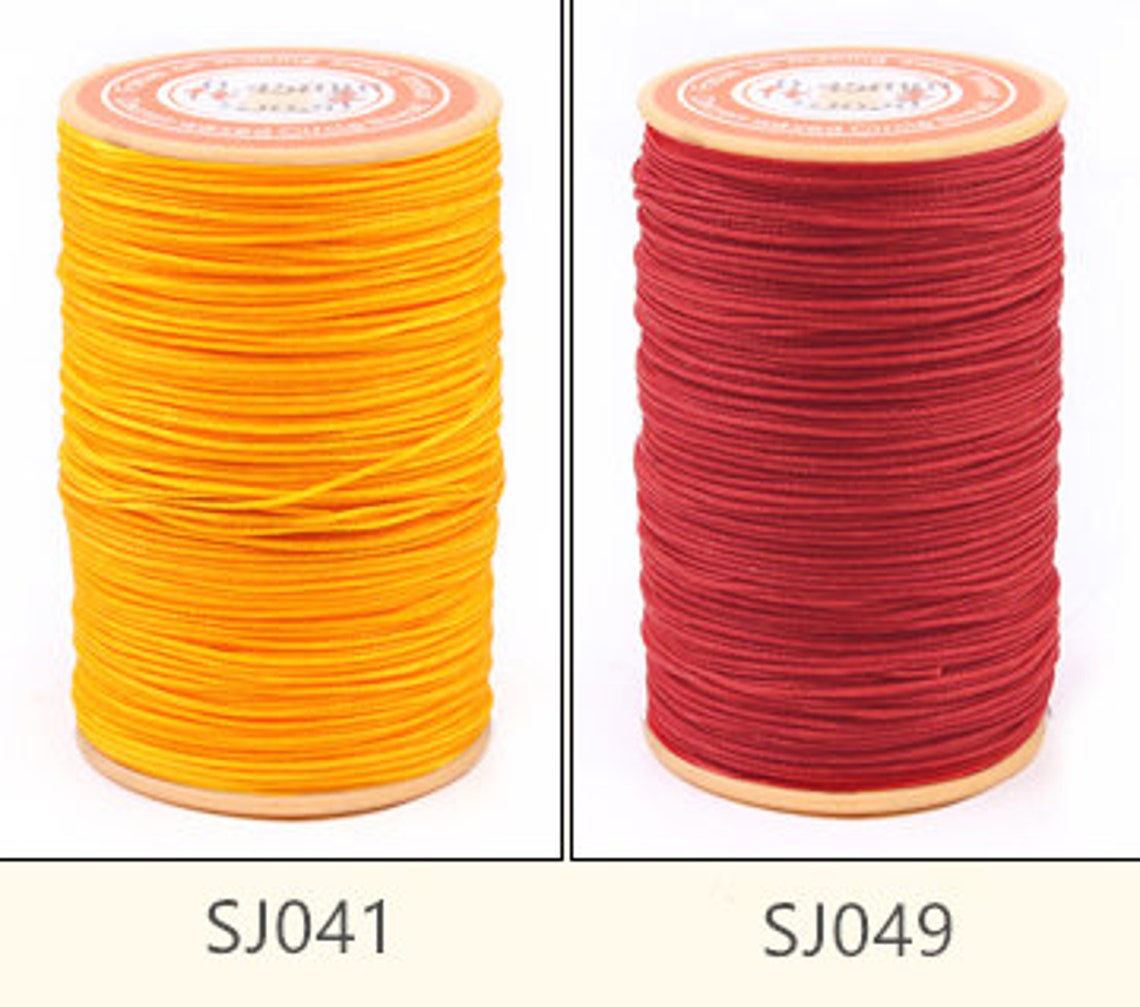 0.6mm Round Waxed Polyester Thread for Leather Craft Hand - Etsy
