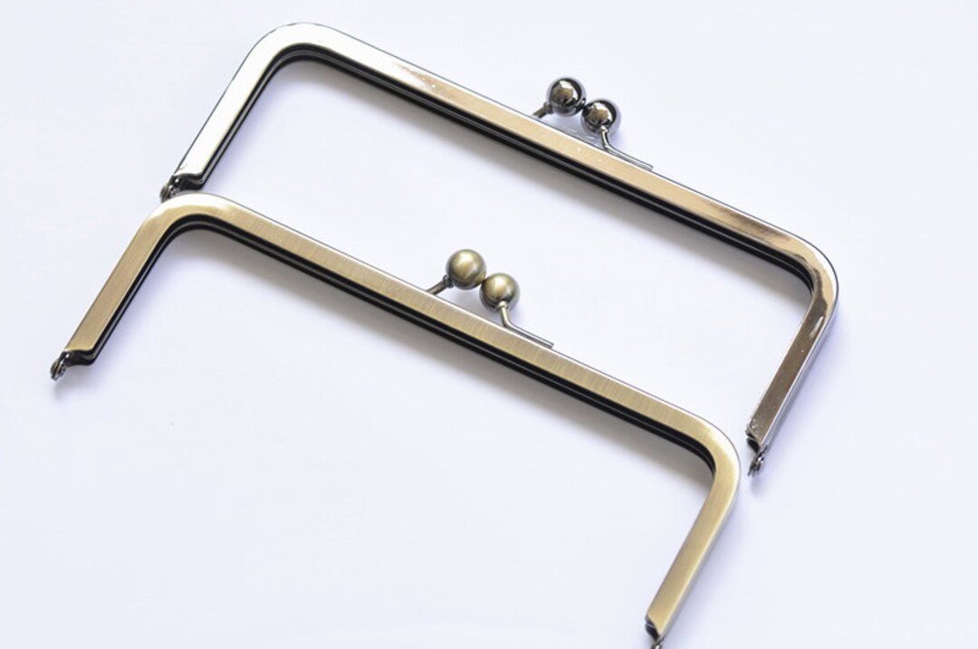 8" (20.5cm) Metal Purse Frame Clutch Bag Purse Frame Glue-in Style 20 ...