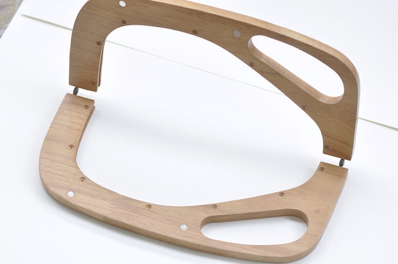 25cm 10 Retro Purse Frame / Large Wood Handle Purse | Etsy