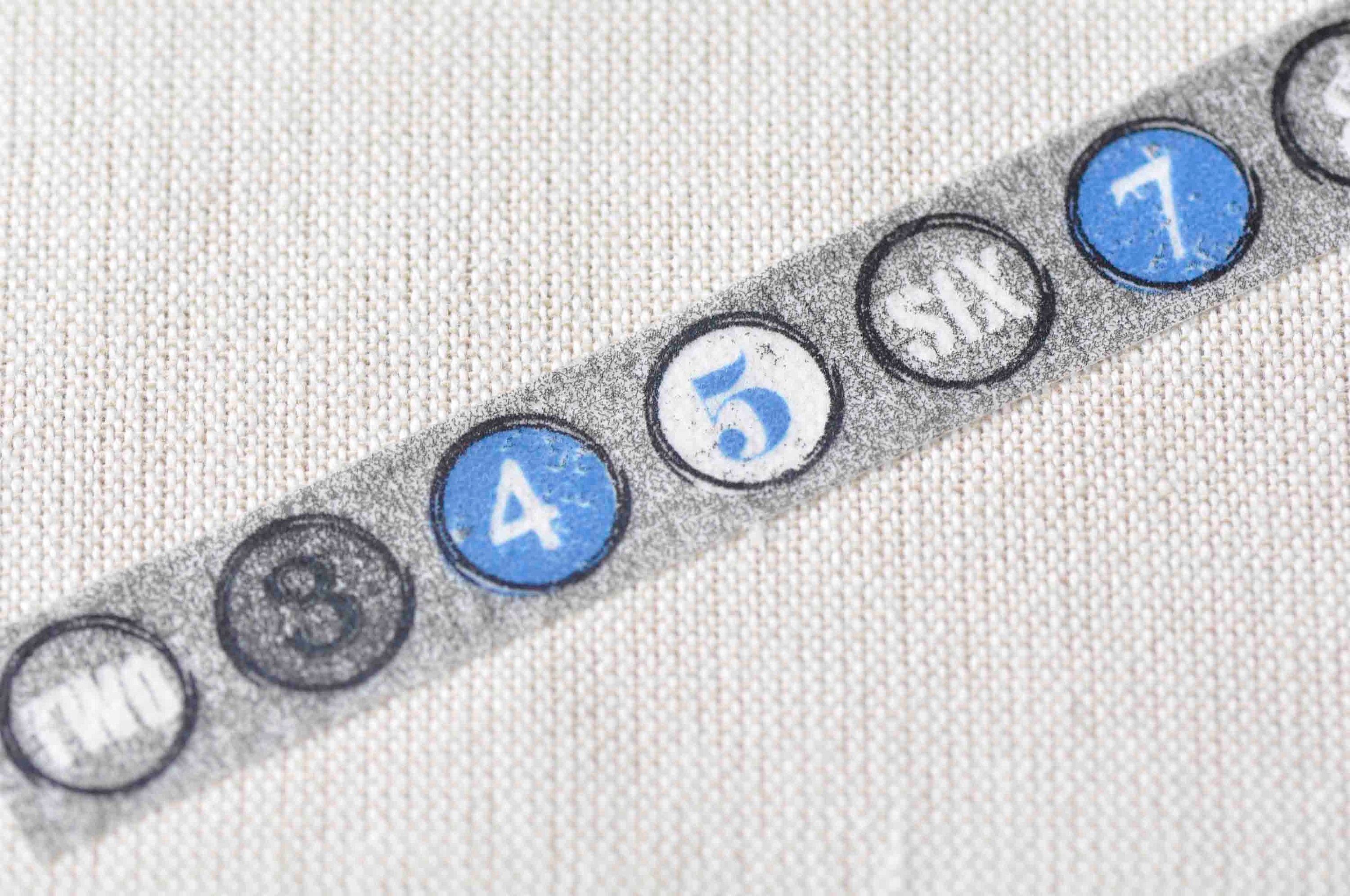 Retro Numbers 0 to 9 Deco Washi Tape 15mm x 10M Roll No.12994 | Etsy