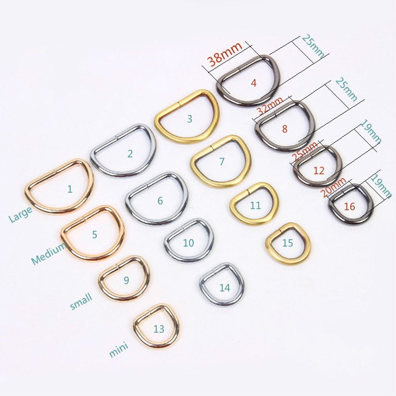 1 Piece D Rings Leather Hardware Handbag Maker Essential Inner - Etsy