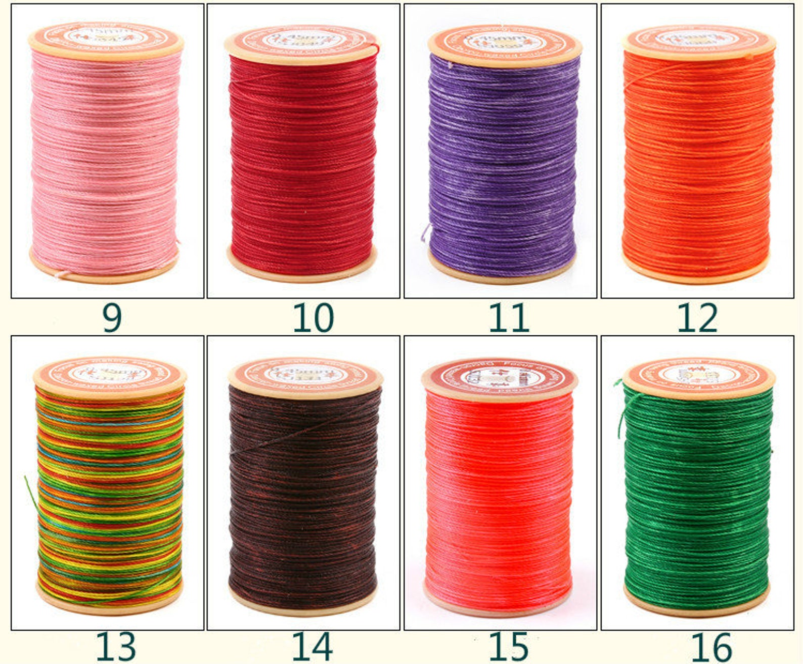 0.65mm Waxed Polyester Thread for Leather Craft Hand Sewing - Etsy