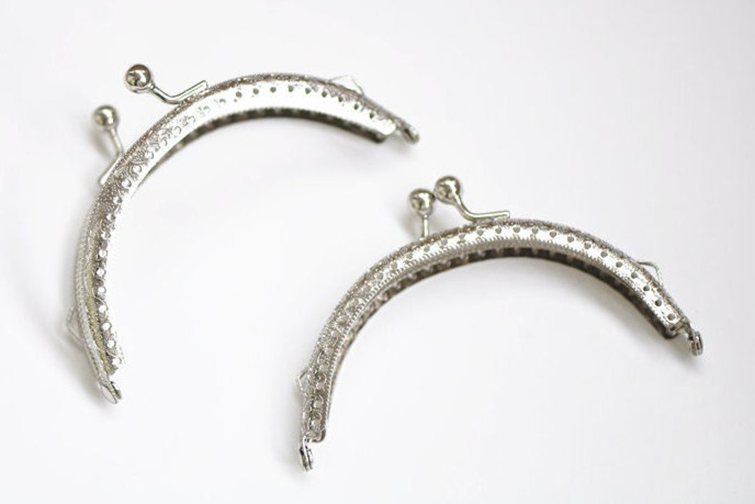 5 Pieces 11cm ( 4 ") Purse Frame Silver Clasp Frame Sewing Style 11cm X ...