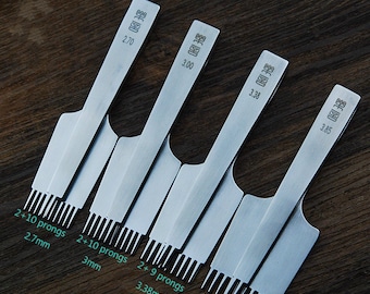 Leather Edge Chisel /leathercraft Tool /pricking Iron Leather - Etsy