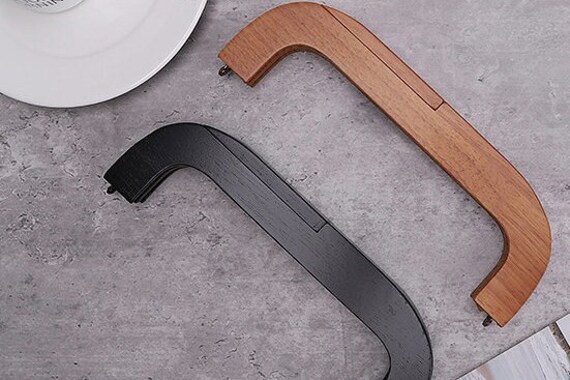 24cm Retro Purse Frame Large Wood Handle Purse Frame With - Etsy