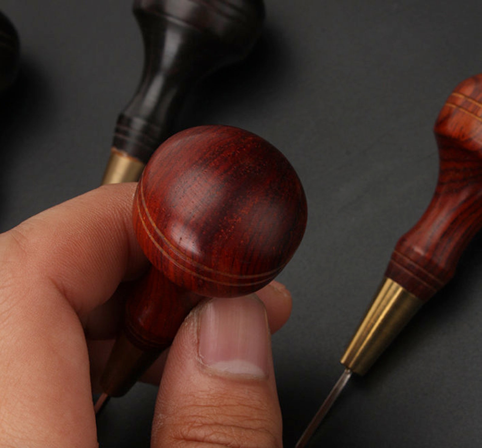 Wood Handle Awl for Leather Projects 3mm/4mm Pick Color and Size - Etsy