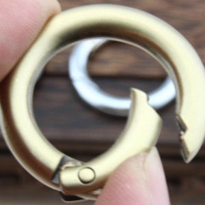 1pc O-ring With Closure in Three Colors-gold O Rings/ Gunmetal - Etsy