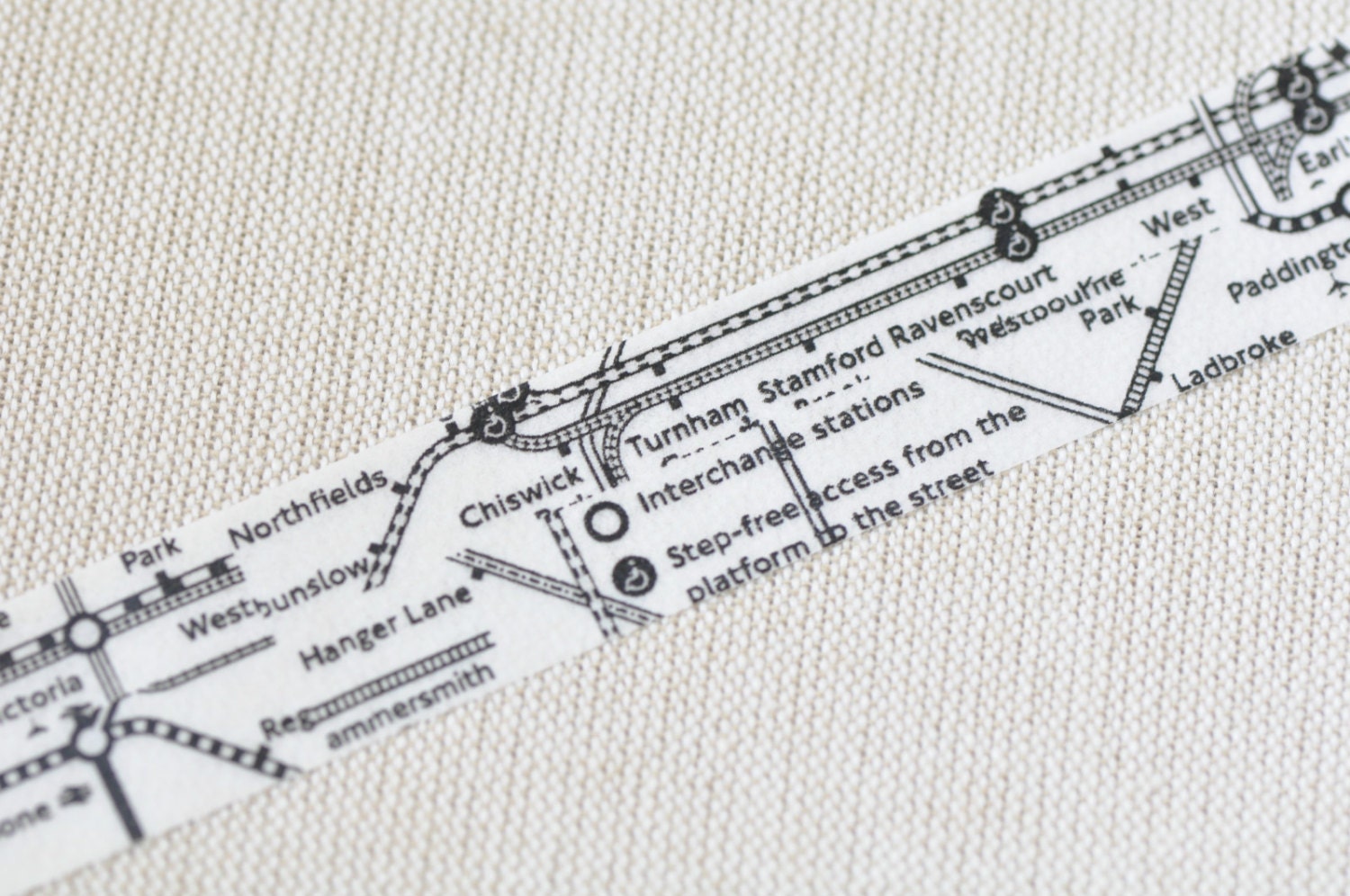 Map Washi Tape Train Subway Masking Tape 20mm X 5M No.12093 - Etsy