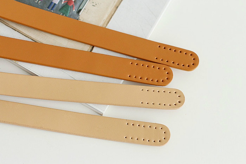 A Pair Leather Shoulder Handbag Strap 1.7cm X 55cm (3/4" X 21") - Etsy