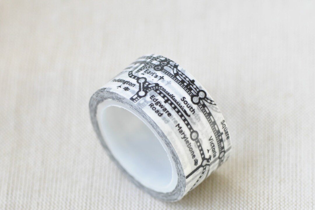 Map Washi Tape Train Subway Masking Tape 20mm X 5M No.12093 - Etsy