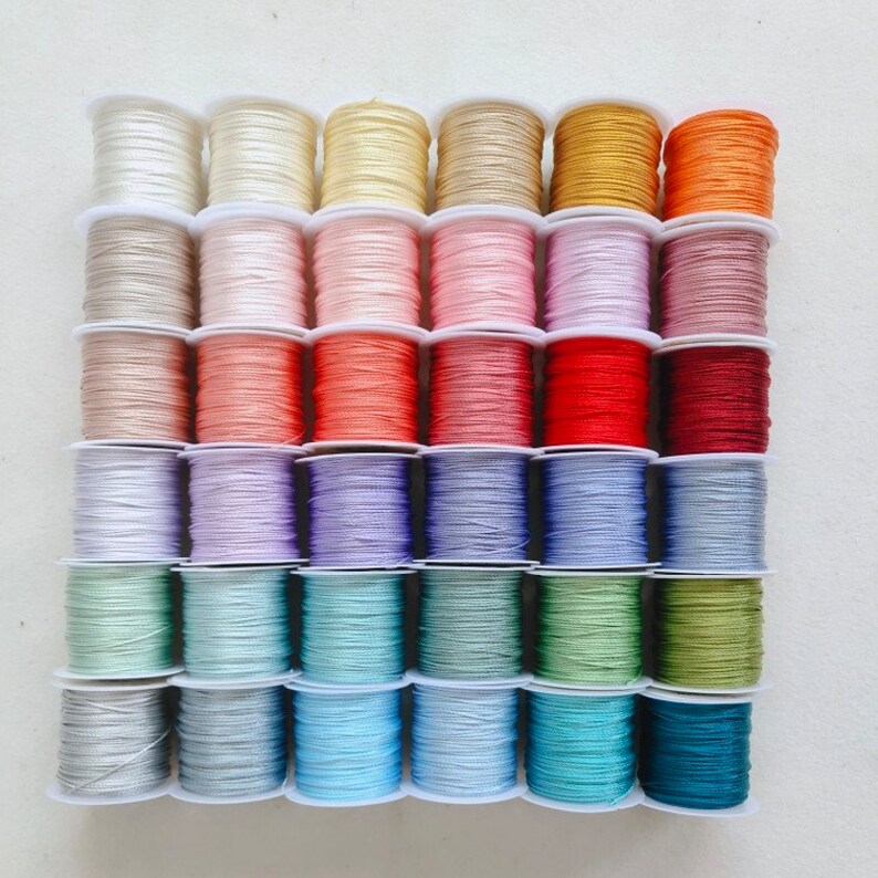 Jewellery Making Necklace Bracelet Weaving 18 Strands Thread 36 Colors ...