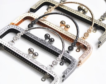 Antique Bronze Large Sewing Purse Frame With Natural Bamboo - Etsy