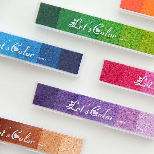 Mini Ink Pads Set of 20 Colors for Fingerprints Craft Paper - Etsy