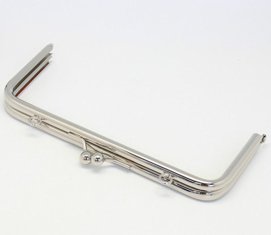 7"(18.5cm) Purse Frame Brushed Brass Bag Hanger Clutch Purse Frame 18 ...
