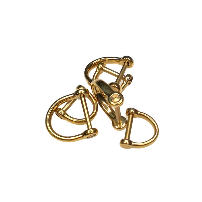 5pcs Brass Shackle Clasp D Rings Screws Inner Width 12mm/18mm - Etsy