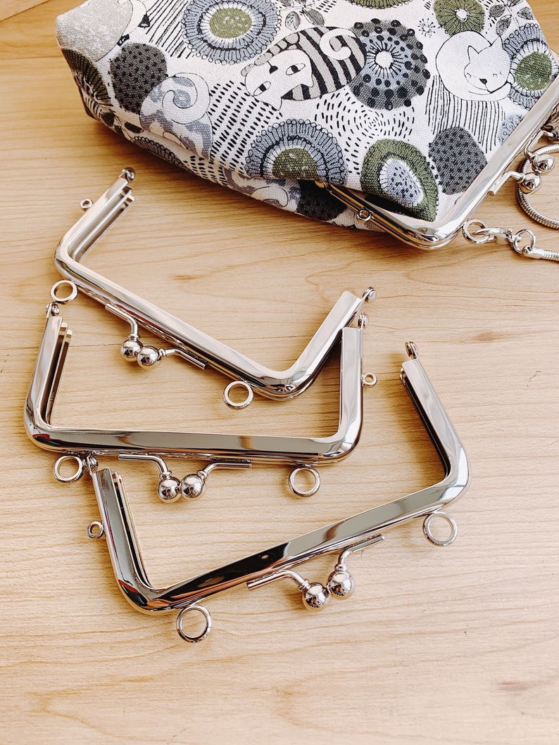 11cm 4 Purse Frame Silver Clasp Frame 11cmx5cm - Etsy