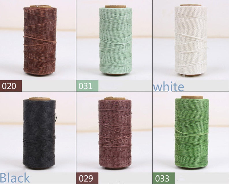 210D 1mm Flat Waxed Polyester Thread for Leather Craft Hand - Etsy