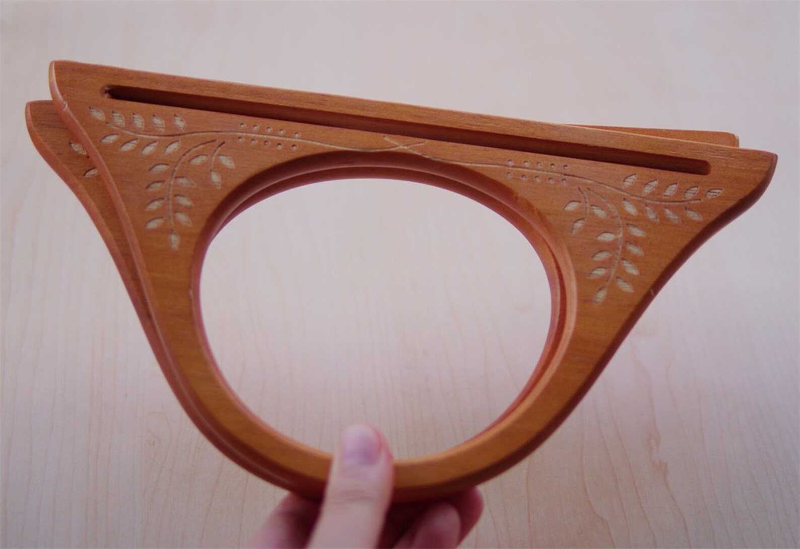 A Pair of Wood Handle Handcraft Material for Handbag Making - Etsy