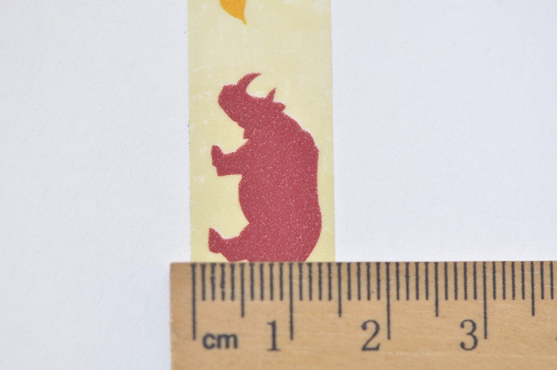 Animals Deco Tape Elephant Monkey Bear Adhesive Washi Tape - Etsy