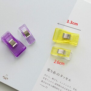 6 Pieces Mini Sewing Clips Quilting Clips Knitting and Crocheting Clips ...