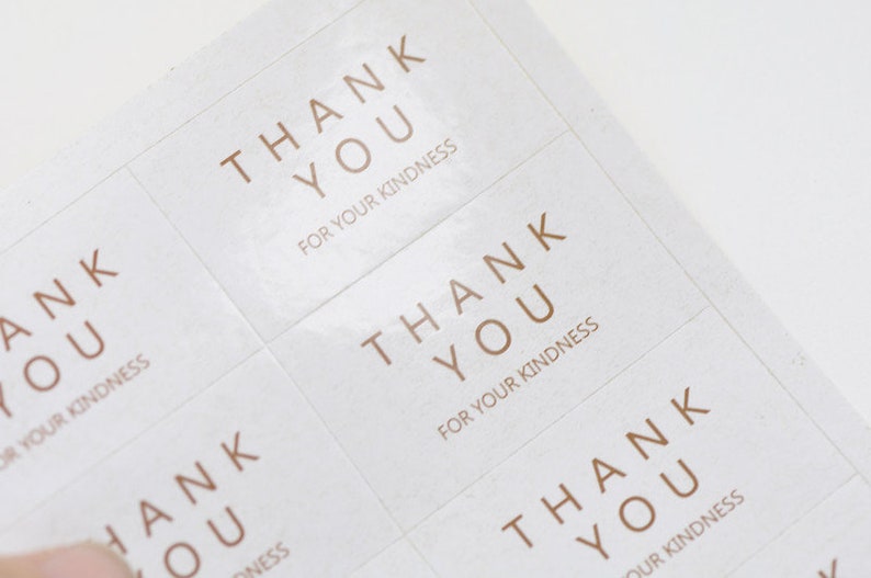 100pcs Thank You Stickers Thank You Cards Business - Etsy