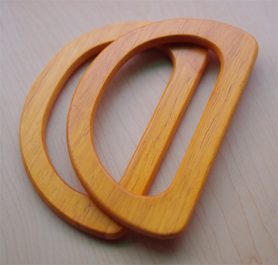 A Pair of Wood Handle Handcraft Material for Handbag Making - Etsy
