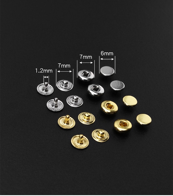 Mini 6mm Flat Snap Button Fasteners for Purse Button for - Etsy