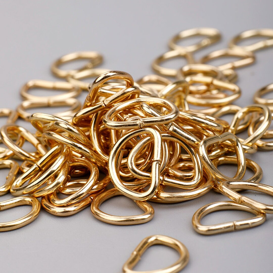 3/8" Mini D Rings Leather Hardware Handbag Maker Essential Inner Width ...