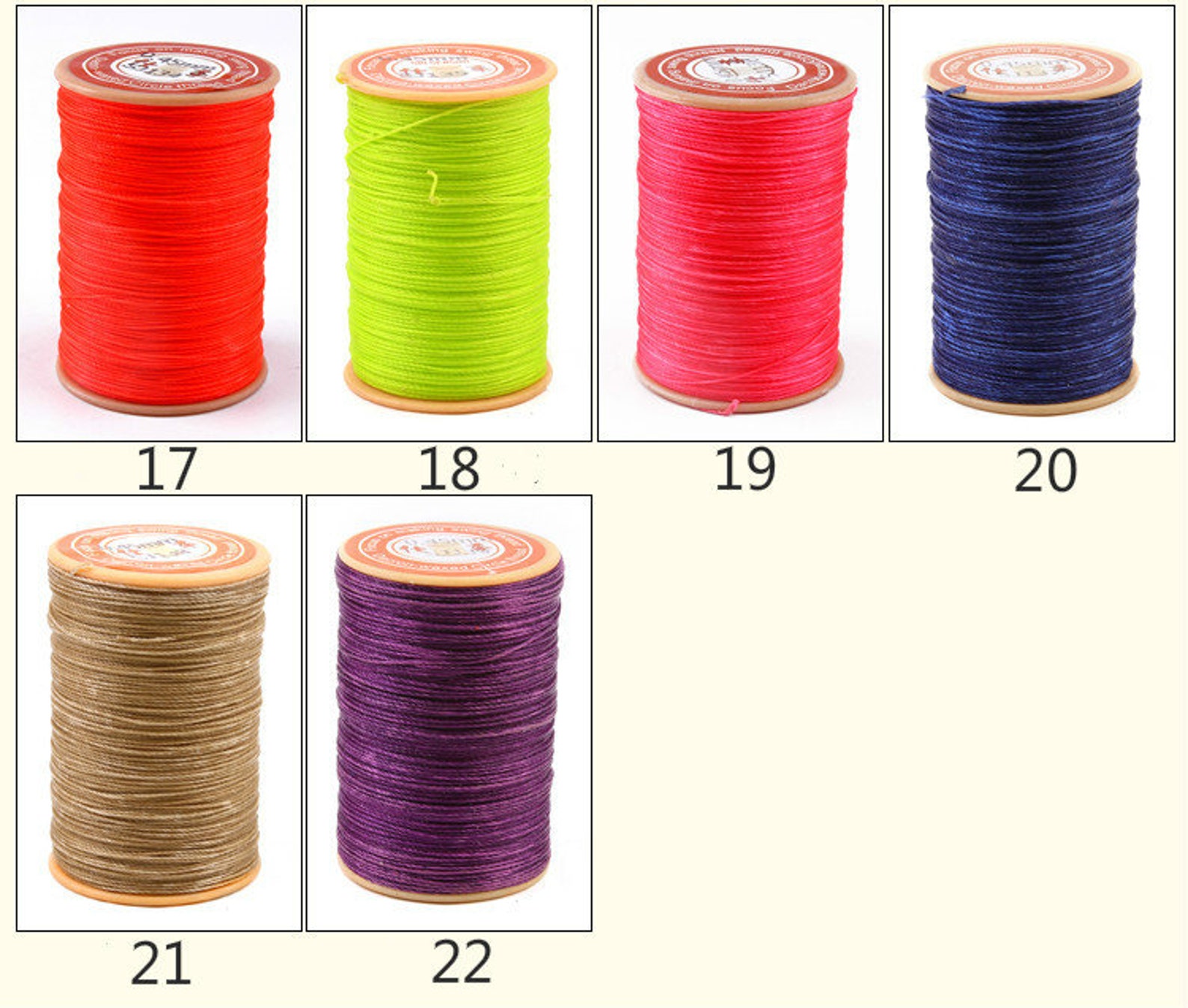 0.65mm Waxed Polyester Thread for Leather Craft Hand Sewing - Etsy
