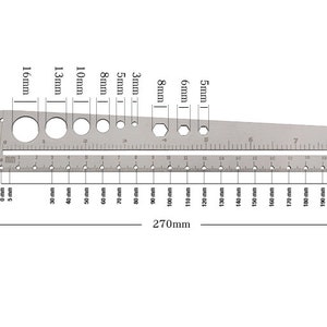 Stainless Steel Ruler Multifunction 26.3cm - Etsy