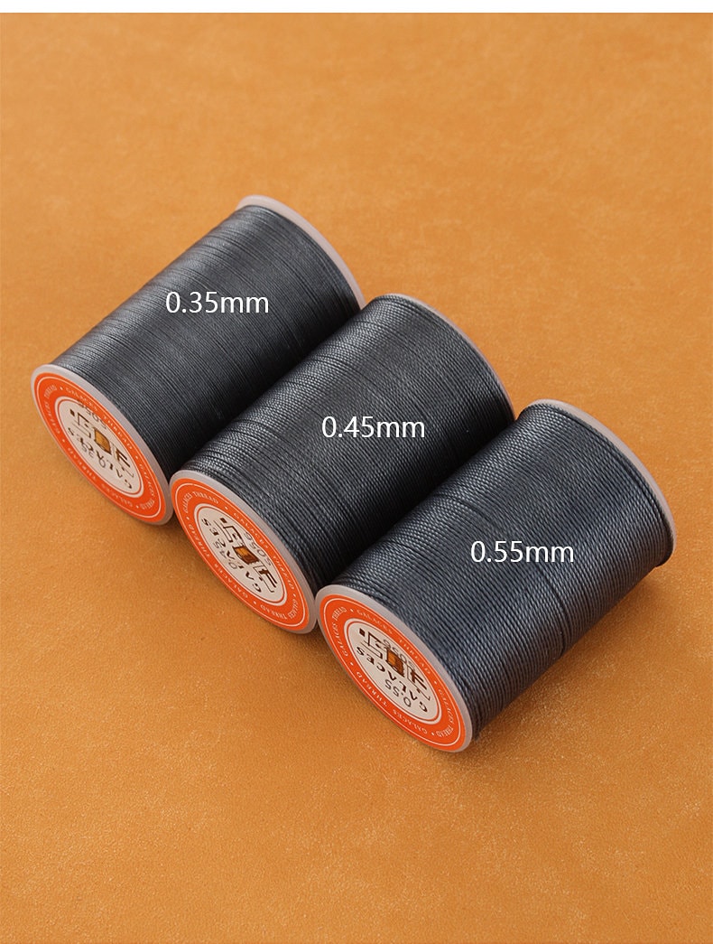 Round Waxed Polyester Thread Leather Craft Hand Sewing - Etsy