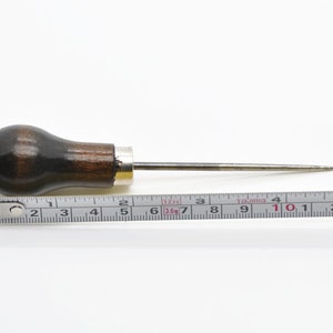1 Piece Wood Handle Awl Leather Tool 11cm - Etsy