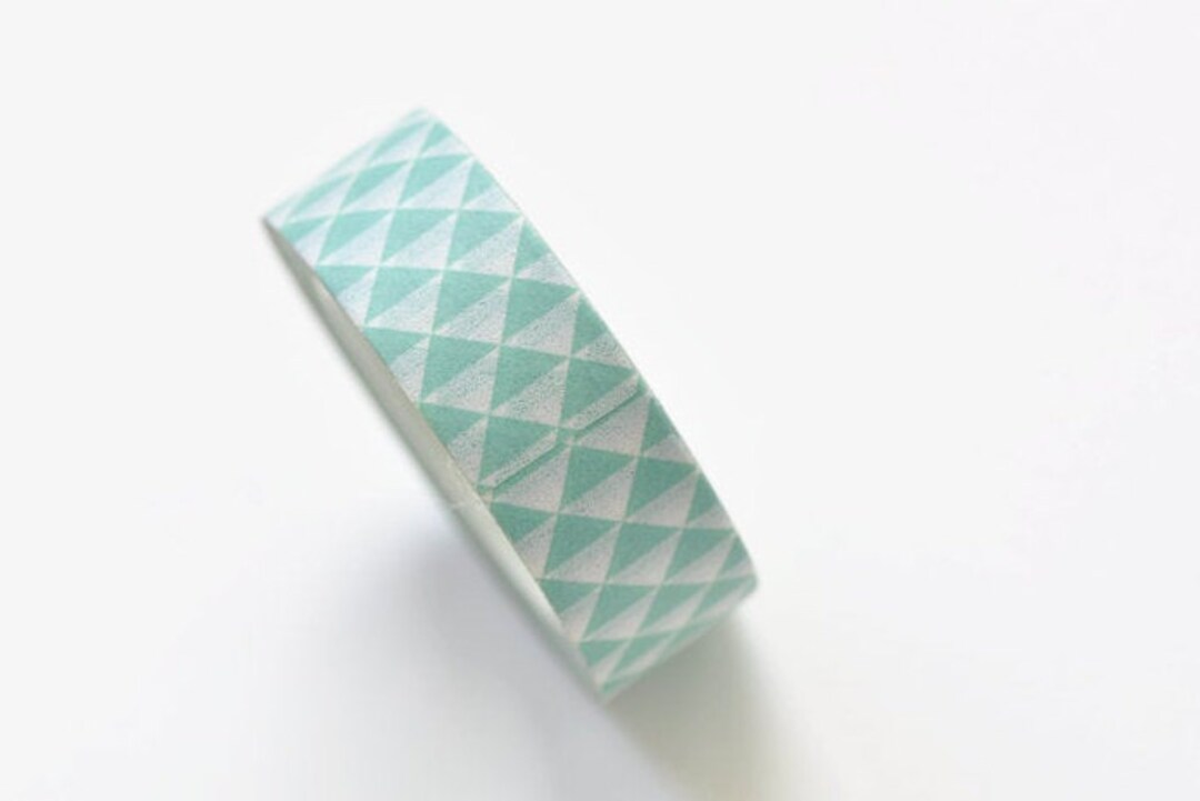 Green Triangle Washi Tape Self-adhesive Tape 15mm X 10M Roll No.12881 ...