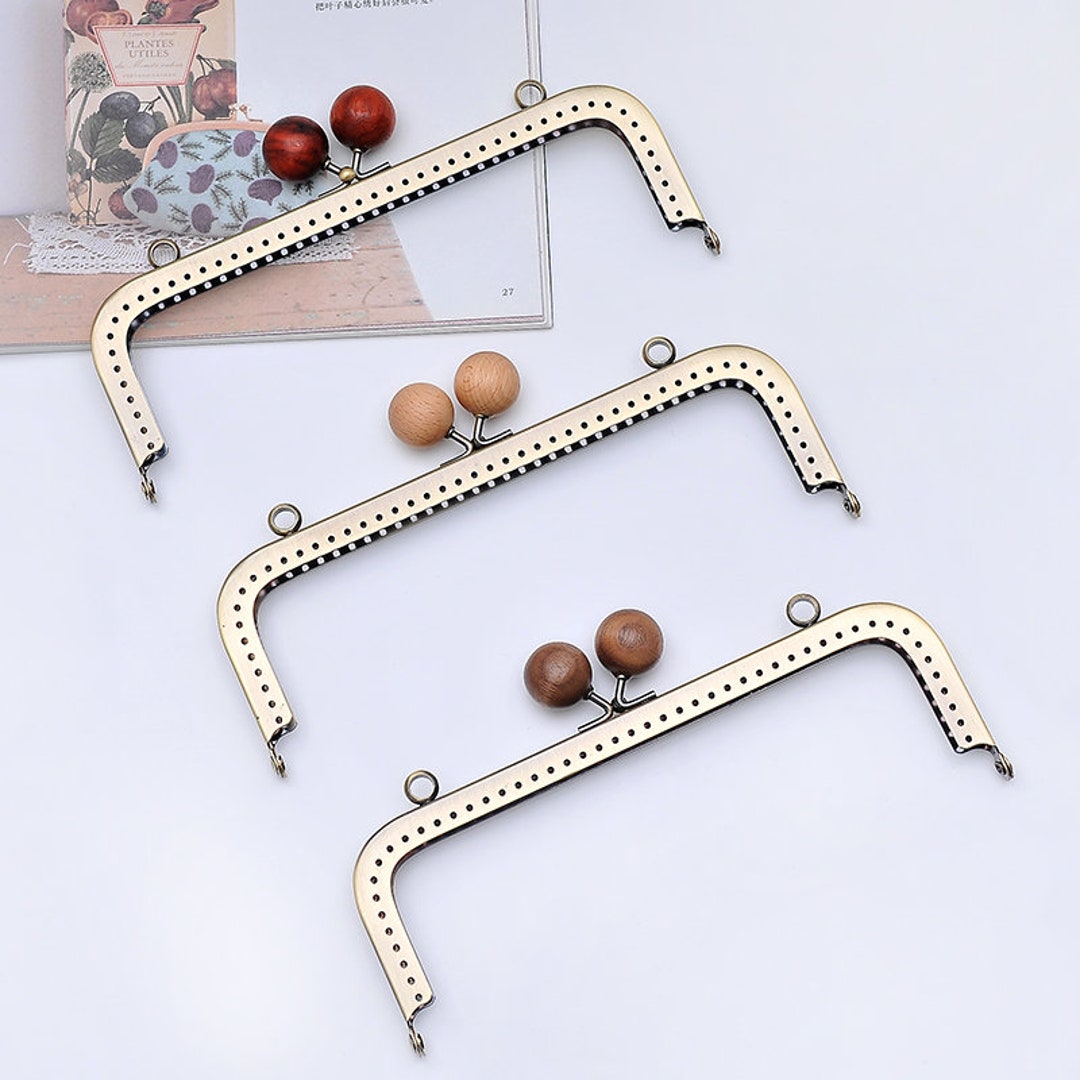 18cm ( 7") Retro Bronze Purse Frame Bag Clutch Bag Sewing Style With ...