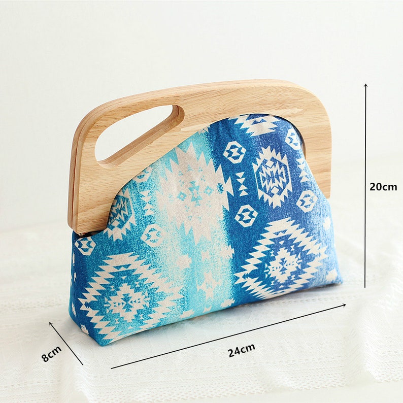 25cm 10 Retro Purse Frame / Large Wood Handle Purse - Etsy