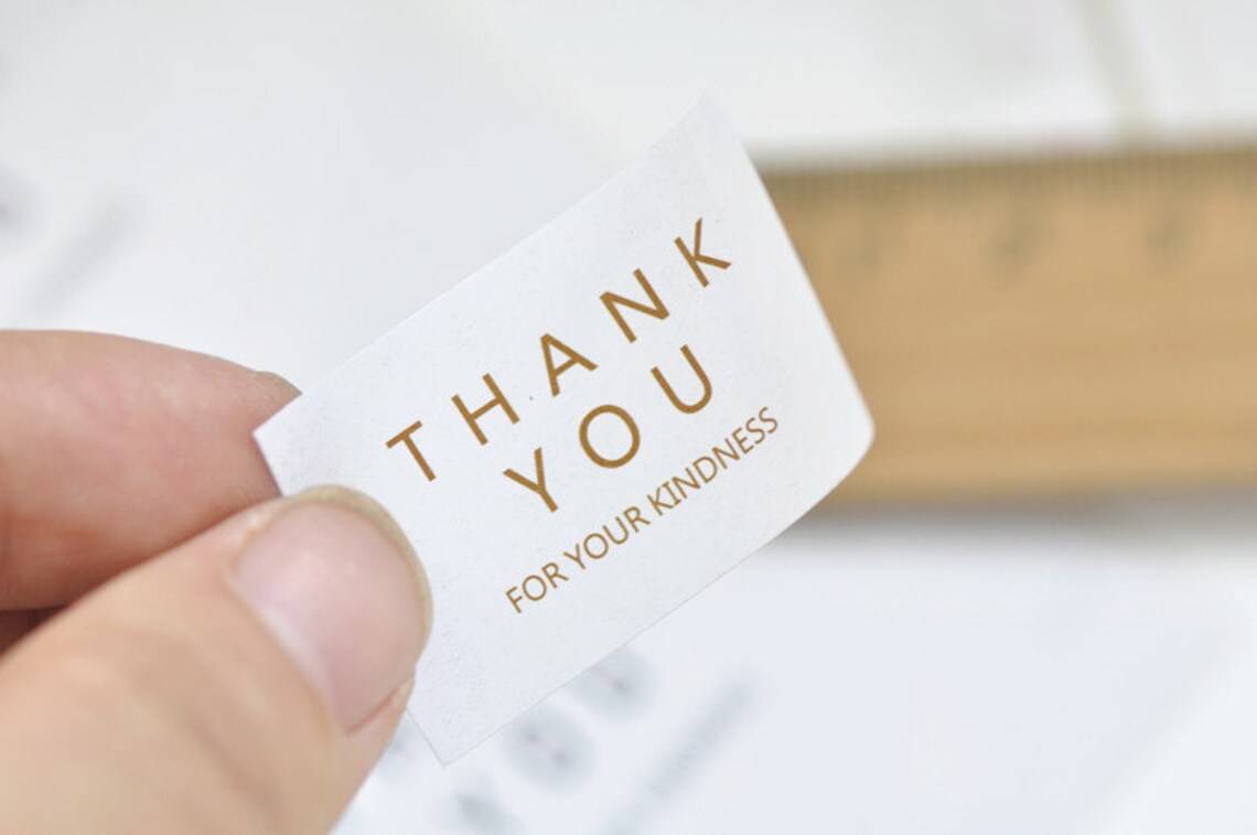 100pcs Thank You Stickers Thank You Cards Business - Etsy